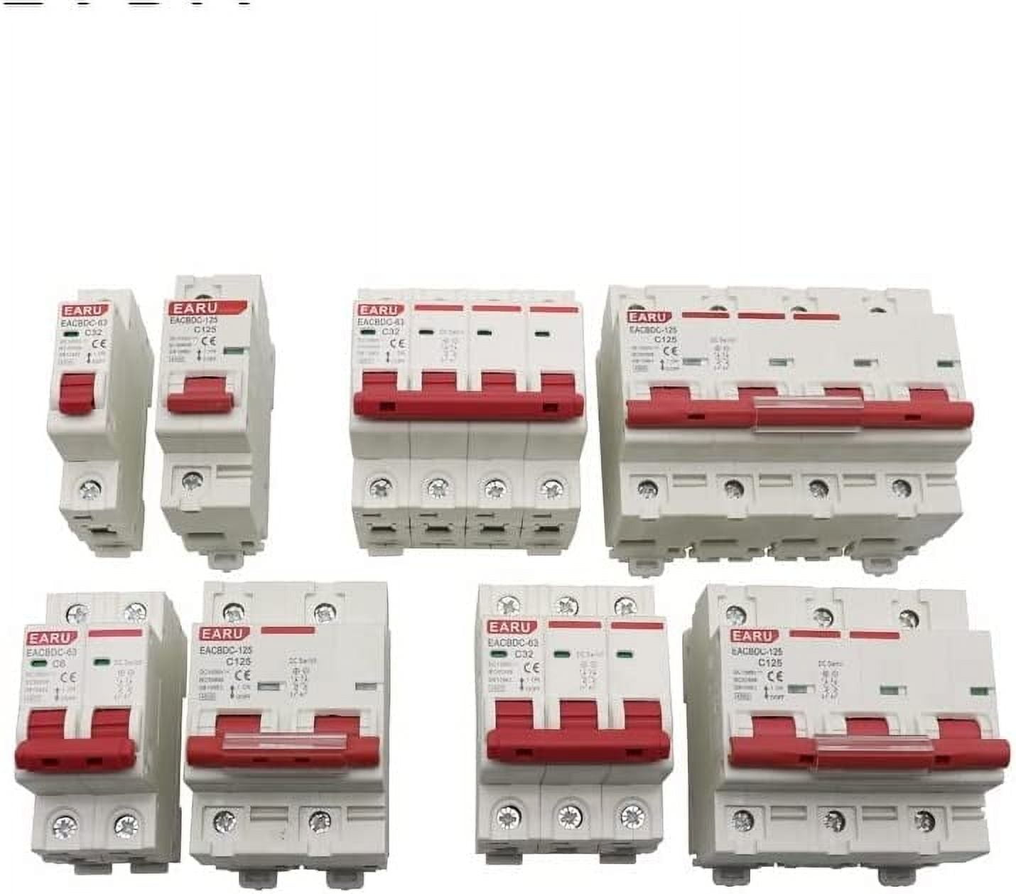 Circuit Breaker DC 1000V 1P 2P 3P 4P Solar Mini Circuit Breaker Overload Circuit Breaker 6A~63A ...