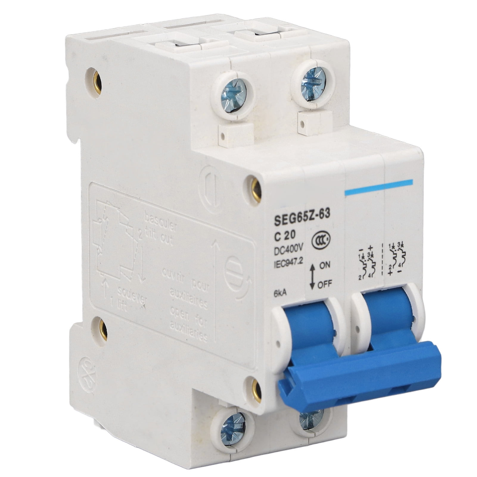 Circuit Breaker DC Circuit Breaker 2P 6Ka 400V Air Switch for Solar PV ...