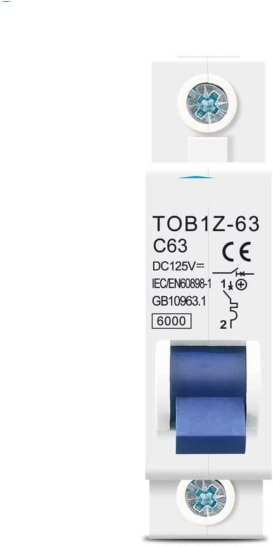 Circuit Breaker DC MCB 6KA 1P 125V Mini Circuit Breaker 3A 6A 10A 16A ...