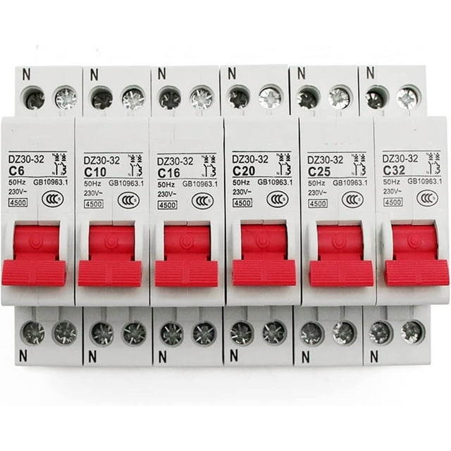 Circuit Breaker DZ30-32 DPN 1p+n Mini Circuit Breaker MCB 6a 10a 16a 20a 25a 32a DIN Rail ...