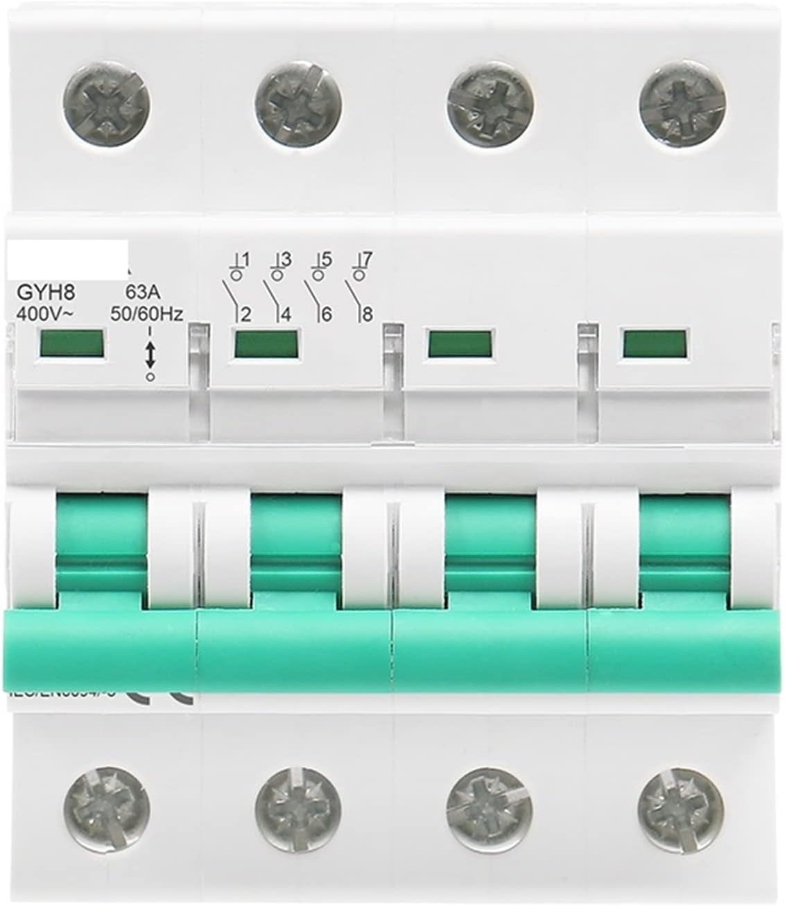 Circuit Breaker Gyh8 Din Rail 4 Pole Isolating Switch 400V Main Switch 6 3a 100a 125a Isolator ...
