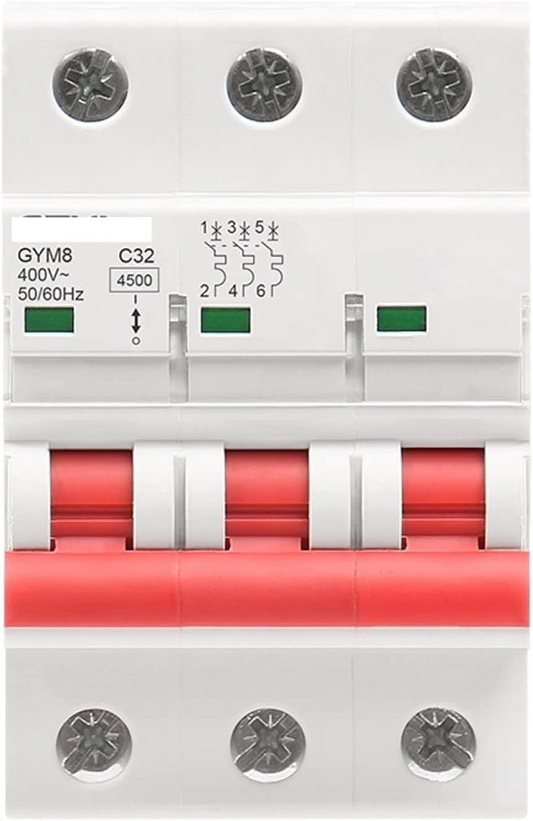 Circuit Breaker Gym8 3p DIN Rail MCB 6a 10a 16a 20a 25a 32a 40a 50a 63a ...