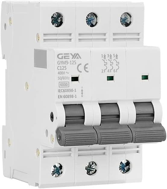 Circuit Breaker Gym9-125 MCB 3p 80A 100A 125A AC C C. Curve Switch Miniauture Circuit Breaker 3 ...