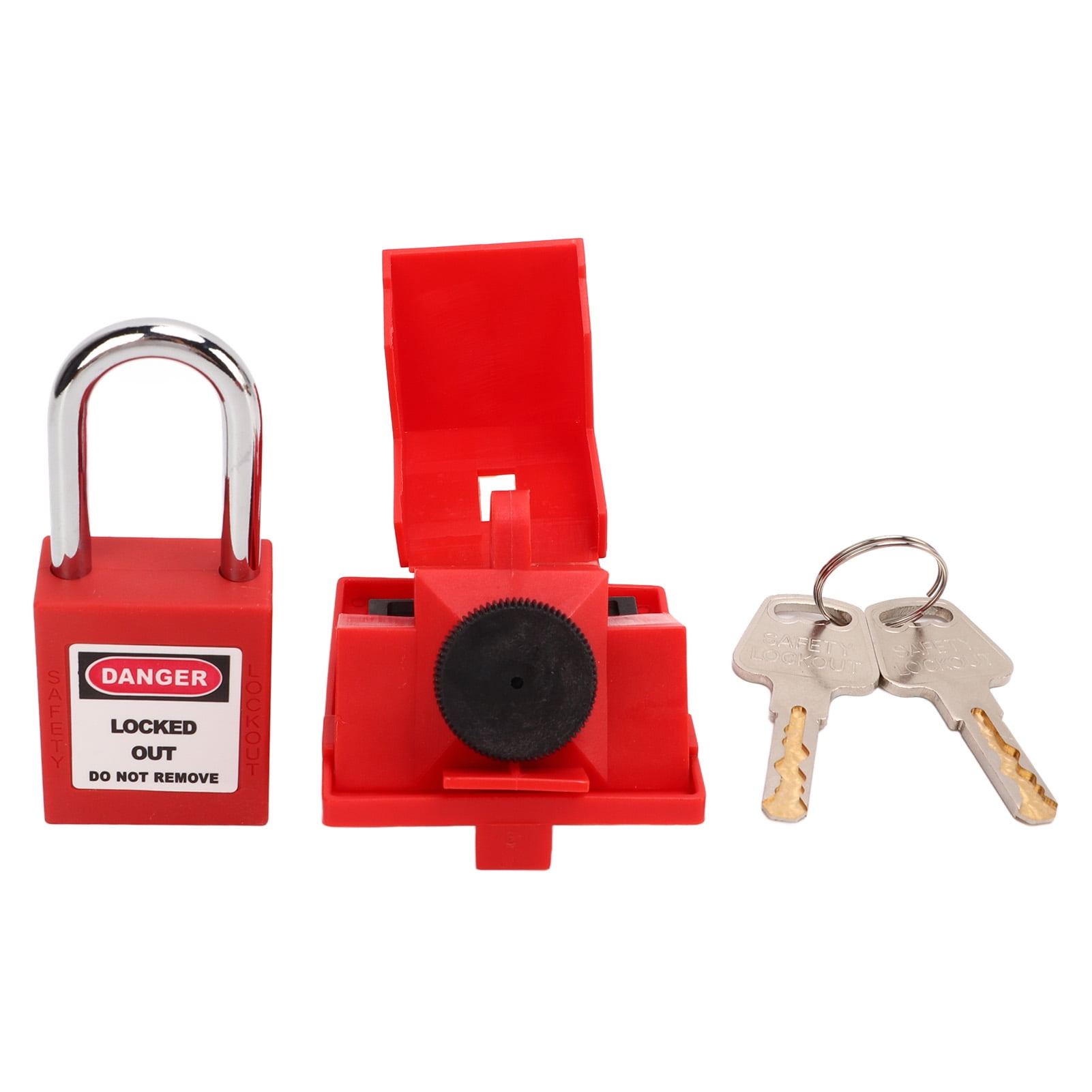 Circuit Breaker Lockout Device, Clamp On Safety Lock Padlock Set Kit ...