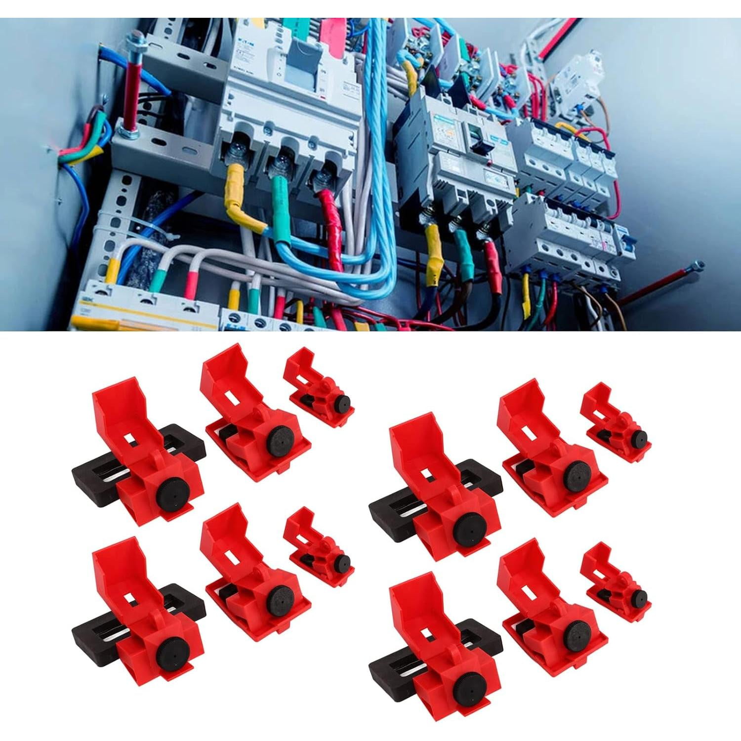 Circuit Breaker Lockout Device, Lockout Tagout Kit 12 Pcs Single Pole ...