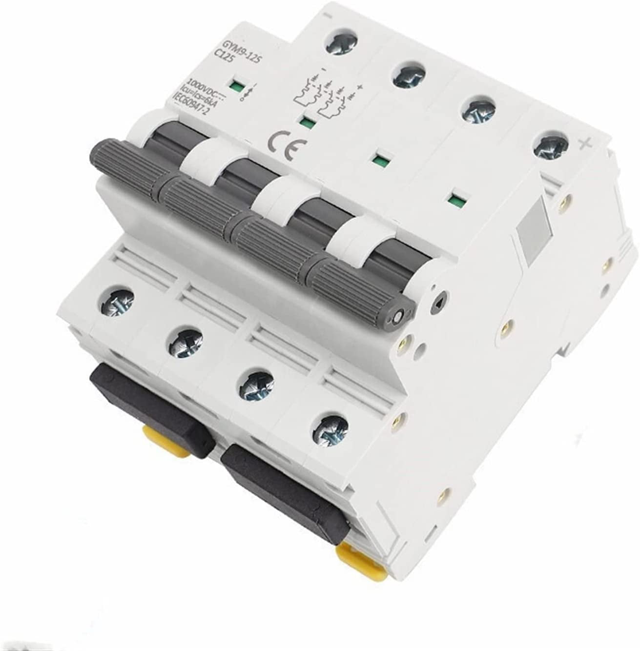 Circuit Breaker MCB 80A 100A 125A 6KA 4p 1000VDC Mini Circuit Breaker Din Rail DC Breaker Gym9 ...