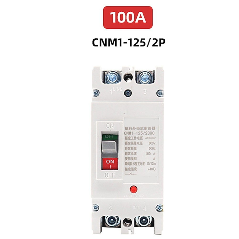 Circuit Breaker Molded Equipment DC MCCB Solar Battery 80-100A 500V 2P DC - Walmart.com