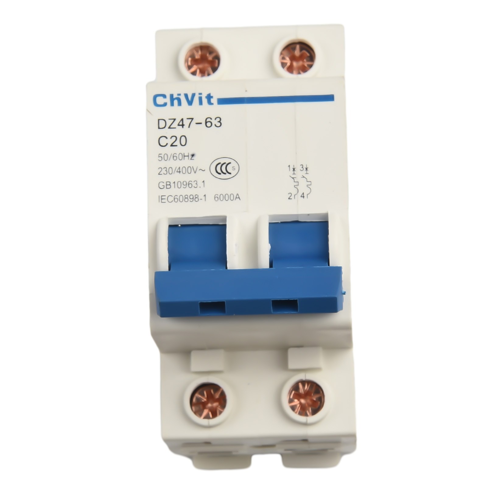 Circuit Breaker Pv Solar 16-63A 400V Ac 2 Poles Mcb Solar Charge ...