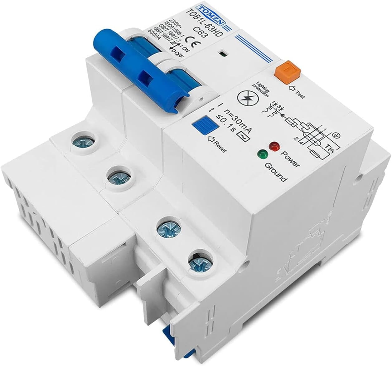 Circuit Breaker Residual Current Circuit Breaker Main Switch with Surge ...