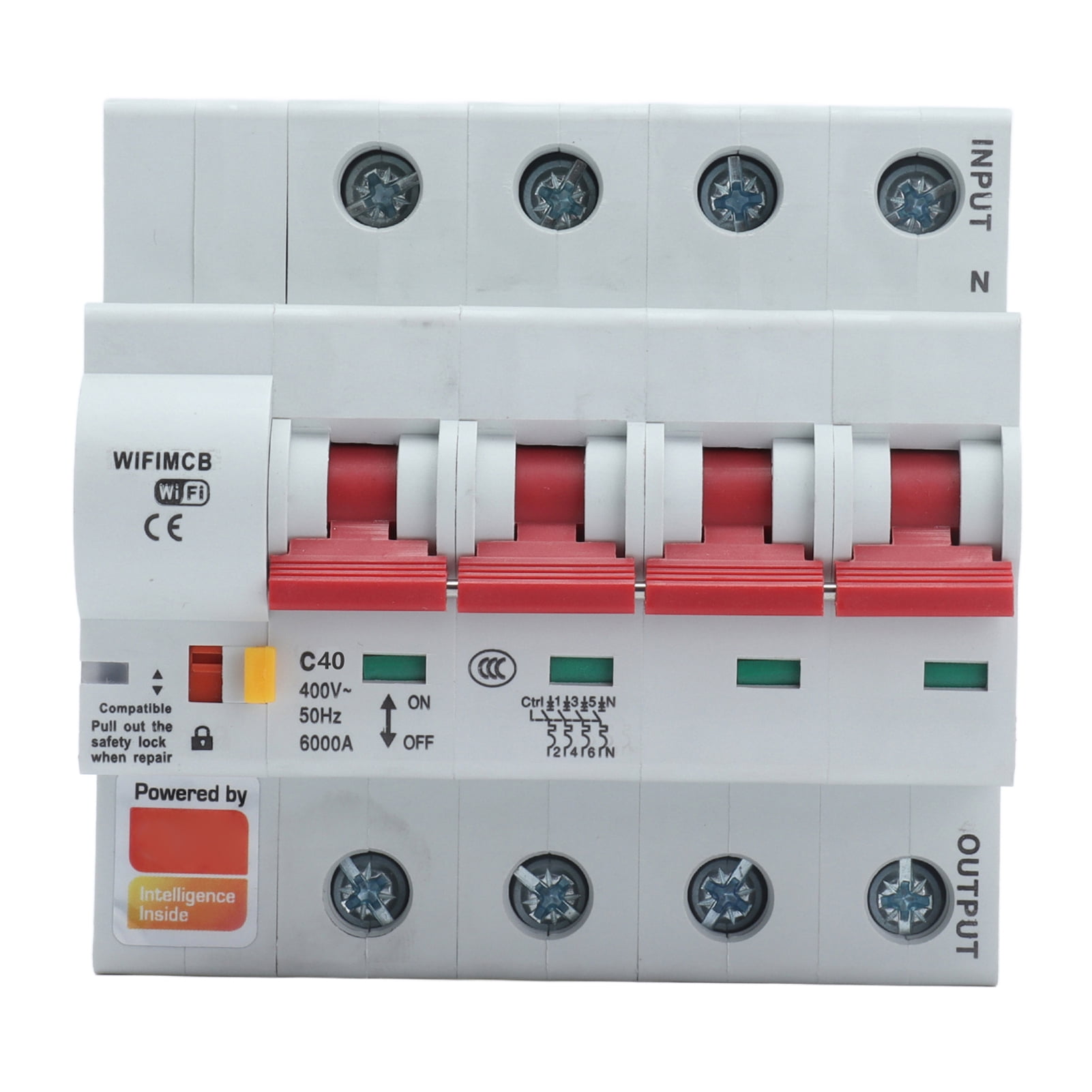 Circuit Breaker Smart WiFi Bluetooth 4P Remote Switch AC 400V with ...
