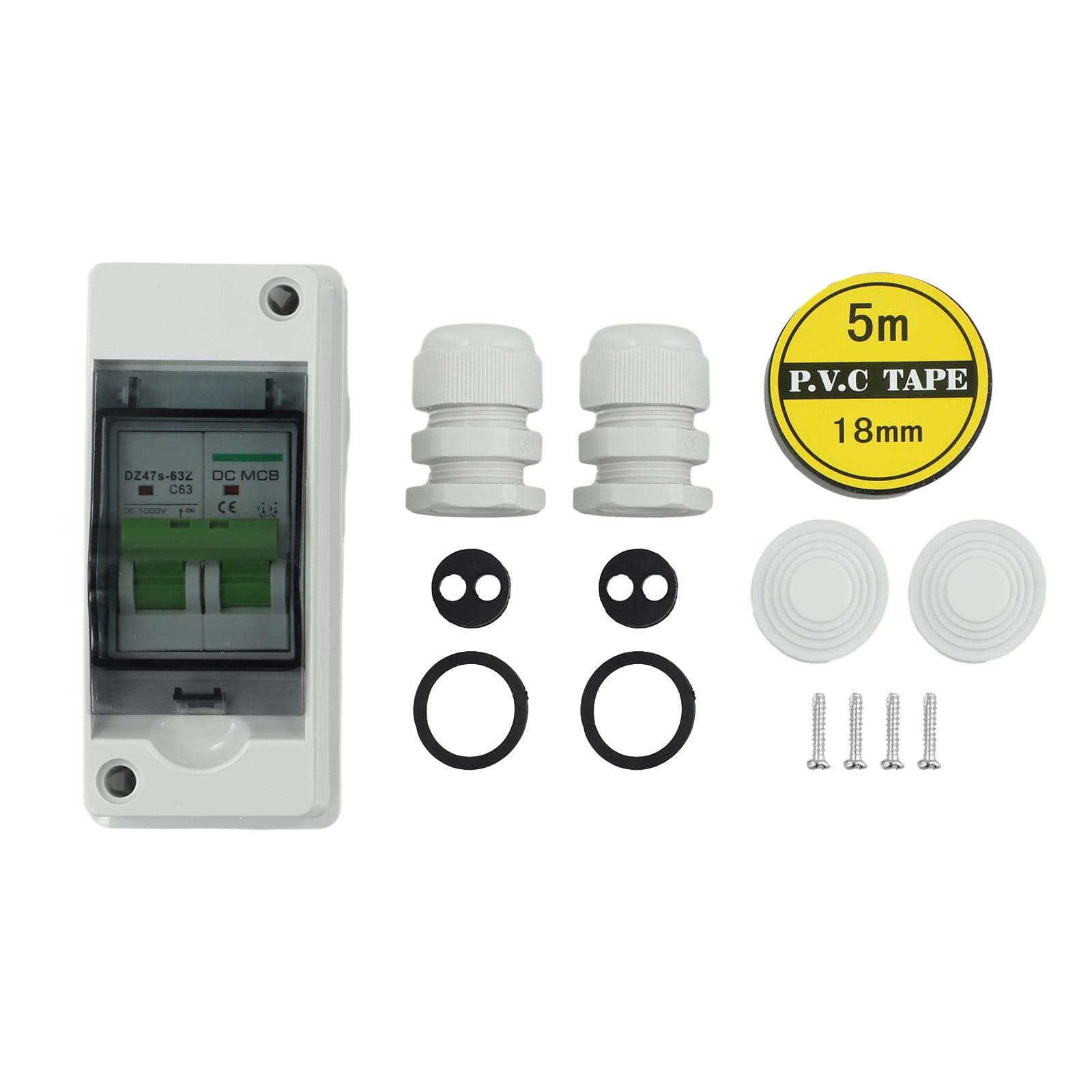 Circuit Breaker Solar Connection Box 63A DC Surge Protector DC1000V HA ...