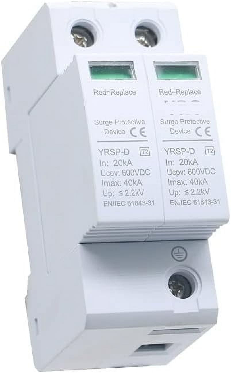 Circuit Breaker Surge Protection Device SPD DC 600V 800V 1000V 2P DC1000V 20KA~40ka Low Voltage ...