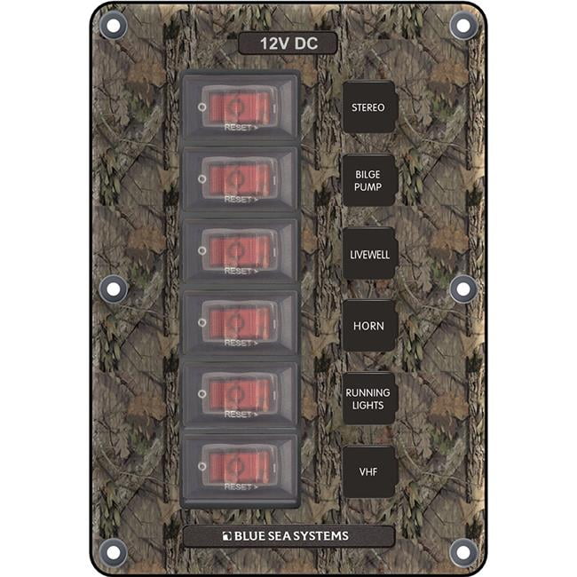 Circuit Breaker Switch Panel 6 Position, Camo - Walmart.com