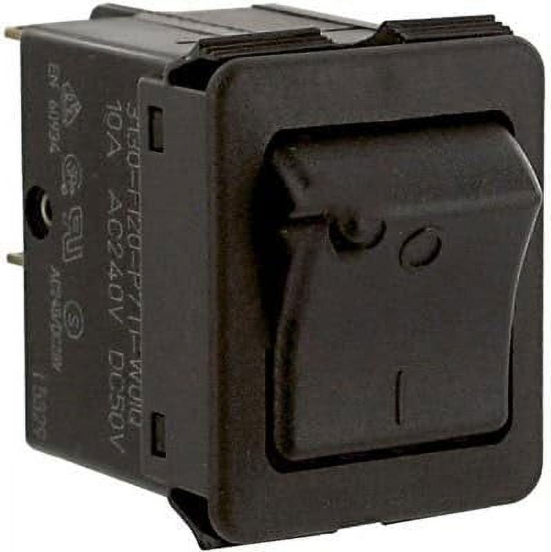 , Circuit Breaker; Therm; Rocker; Cur-Rtg 10A; Snap-In Frame; 2 Pole ...