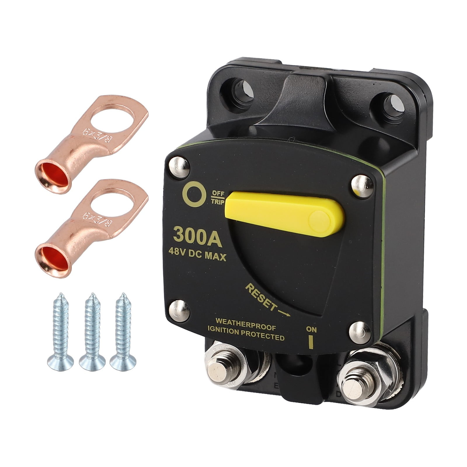 Circuit Breaker for Solar Systems Battery Chargers Manual Reset 12V 48V ...