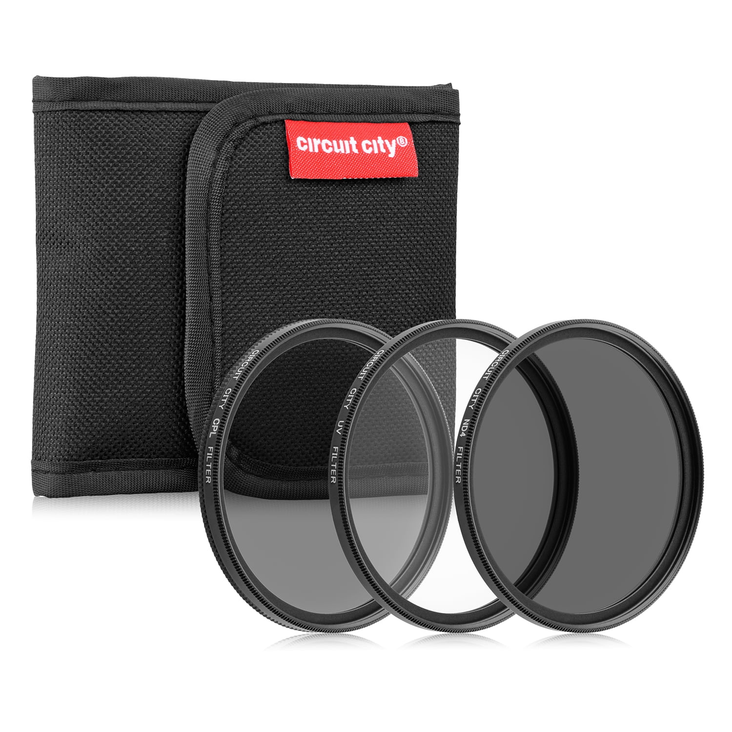 Circuit City Professional Digital Photography Filter Kit (UV, CPL, ND4 ...
