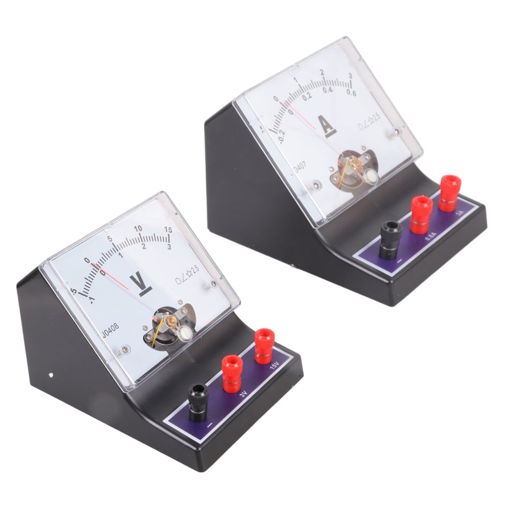 Circuit Experiment Equipment Plastic Voltmeter and Ammeter Set for ...