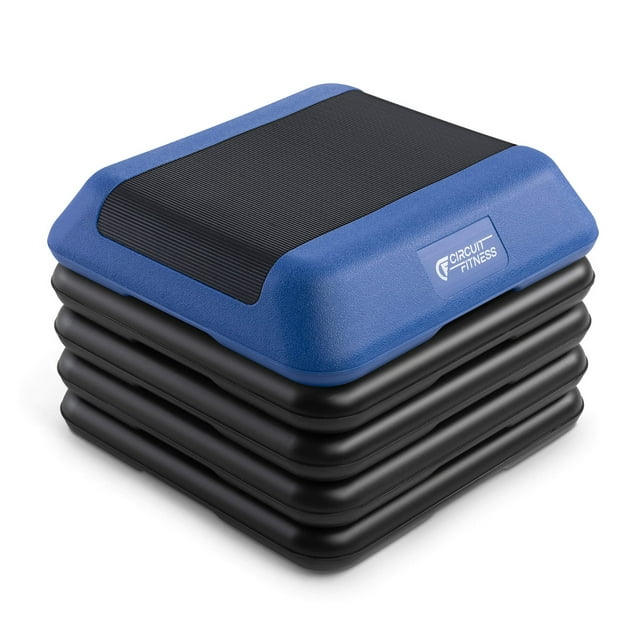 Circuit Fitness 16" x 16“ Adjustable Aerobic Stepper Exercise Platform ...