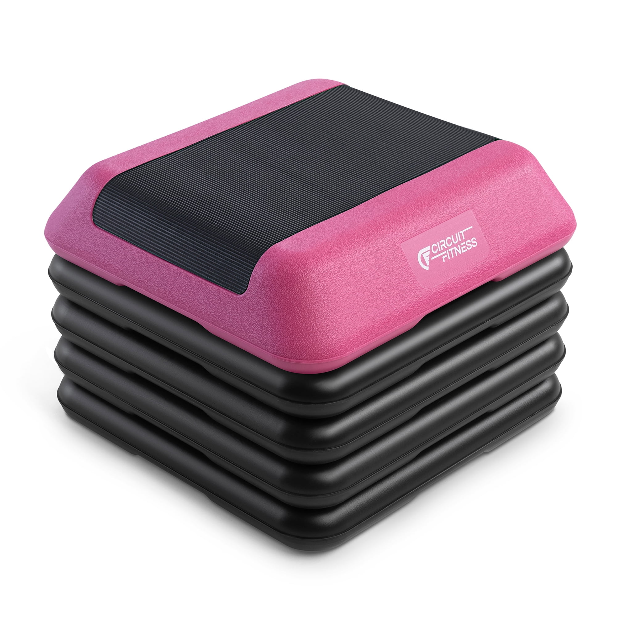 Circuit Fitness 16" x 16“ Adjustable Aerobic Stepper Exercise Platform ...