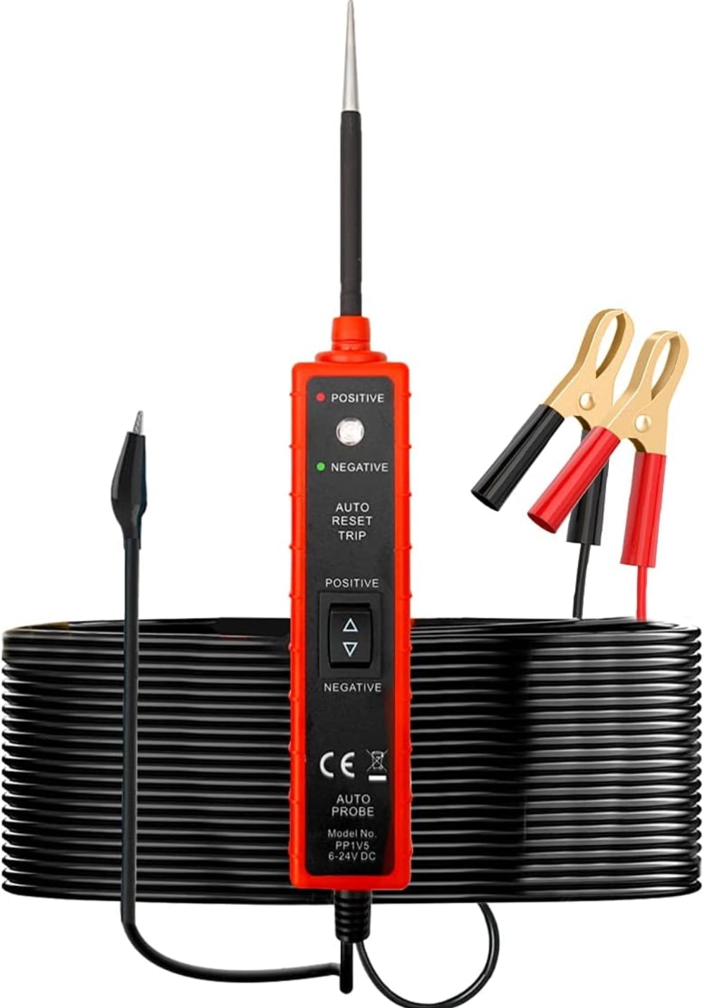 Circuit Probe Tester 6V-24V DC, Automotive Power Test Light with Short ...