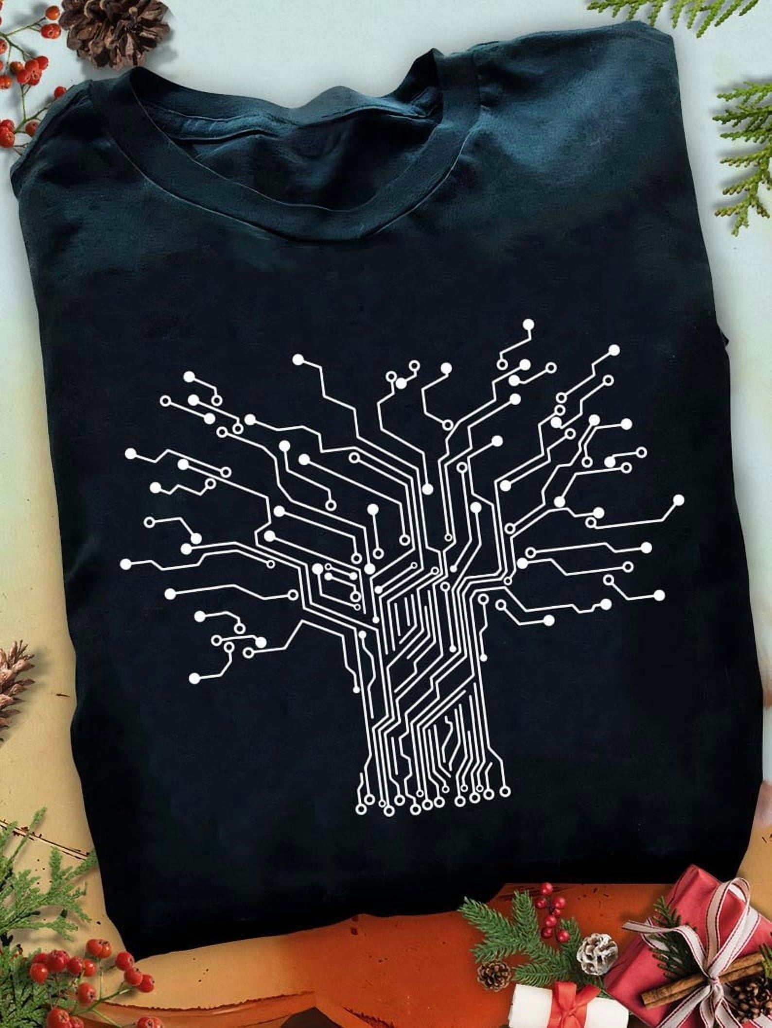 Circuit Tree Graphic Tech Design Electronic Engineer Circuitry Art ...