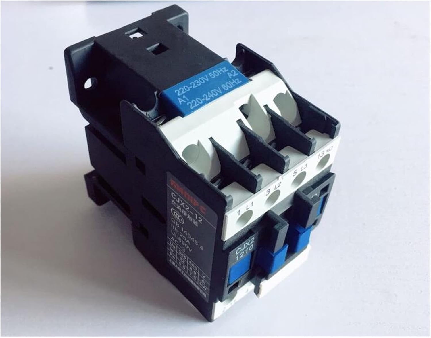 Circuit breaker AC.Contactors CJX2-1210 12A 3- Phase NO DIN Rail Mount Electric Power Contactor ...