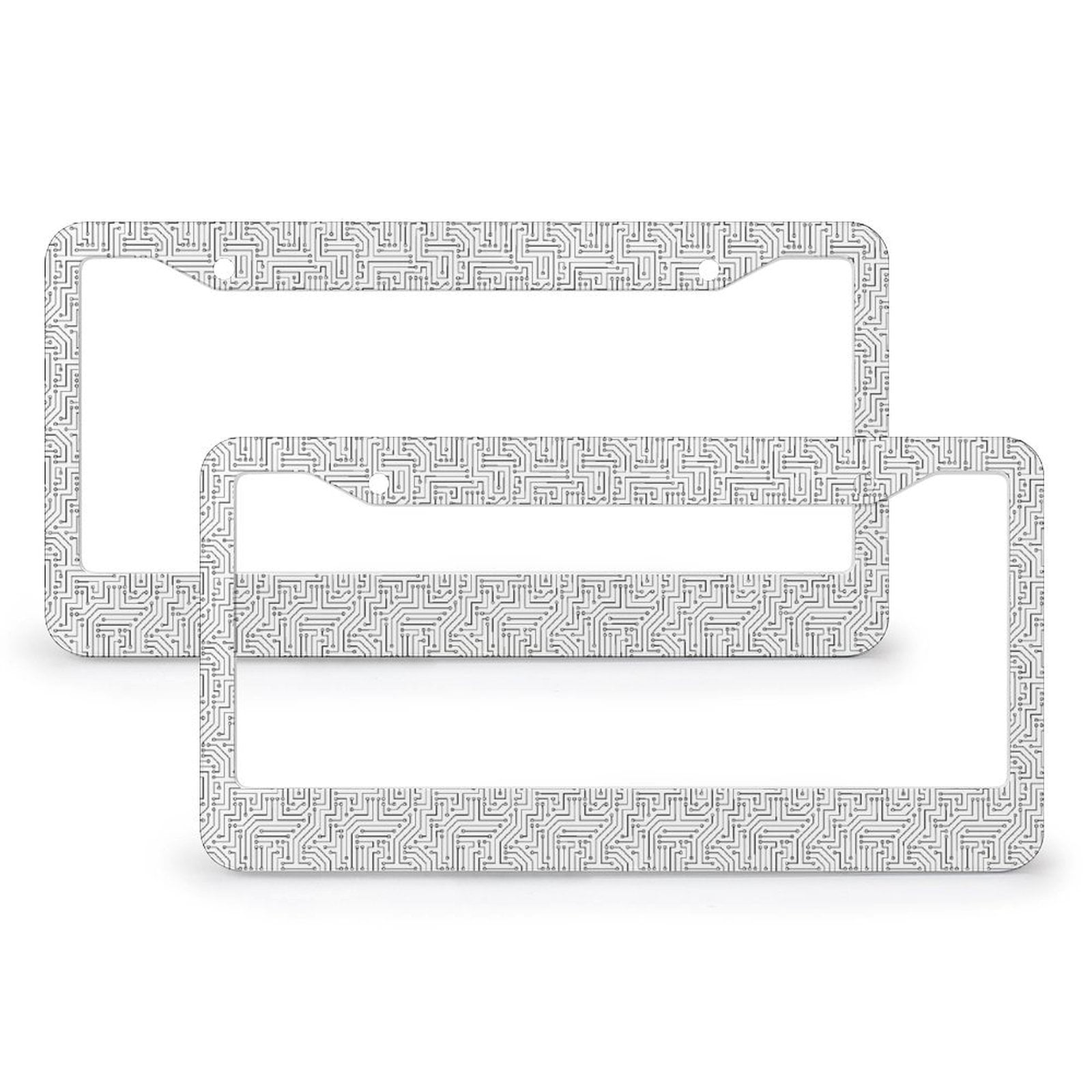 Circuitry Design License Plate Frame 2 PCS Mid Century Modern Licenses ...