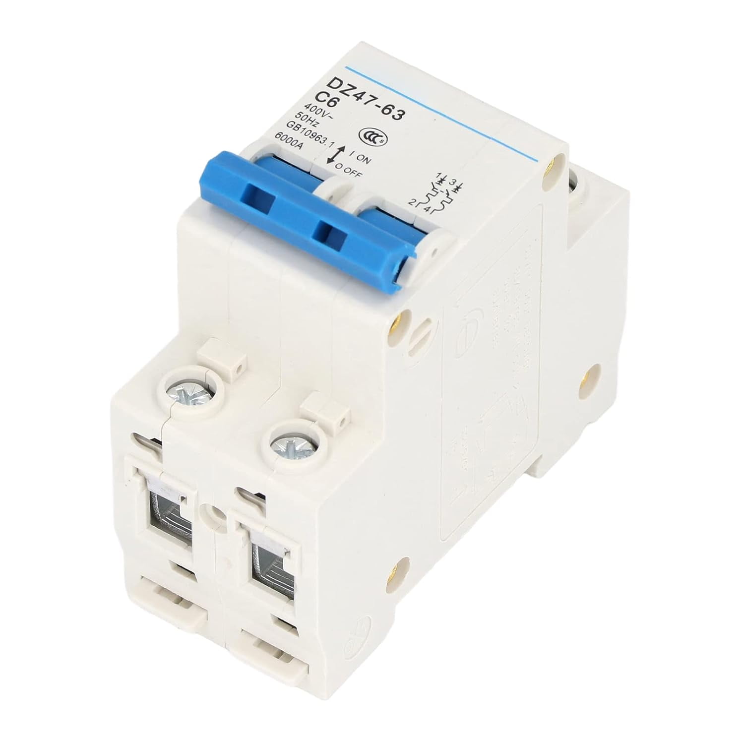Circuits Breakers, Modular Structure DZ47-63 C6 Mini Circuit Breaker ...