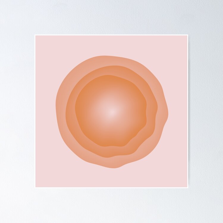 Circular Abstract Swirly Radiant Gradient Pattern UNFRAMED Poster ...