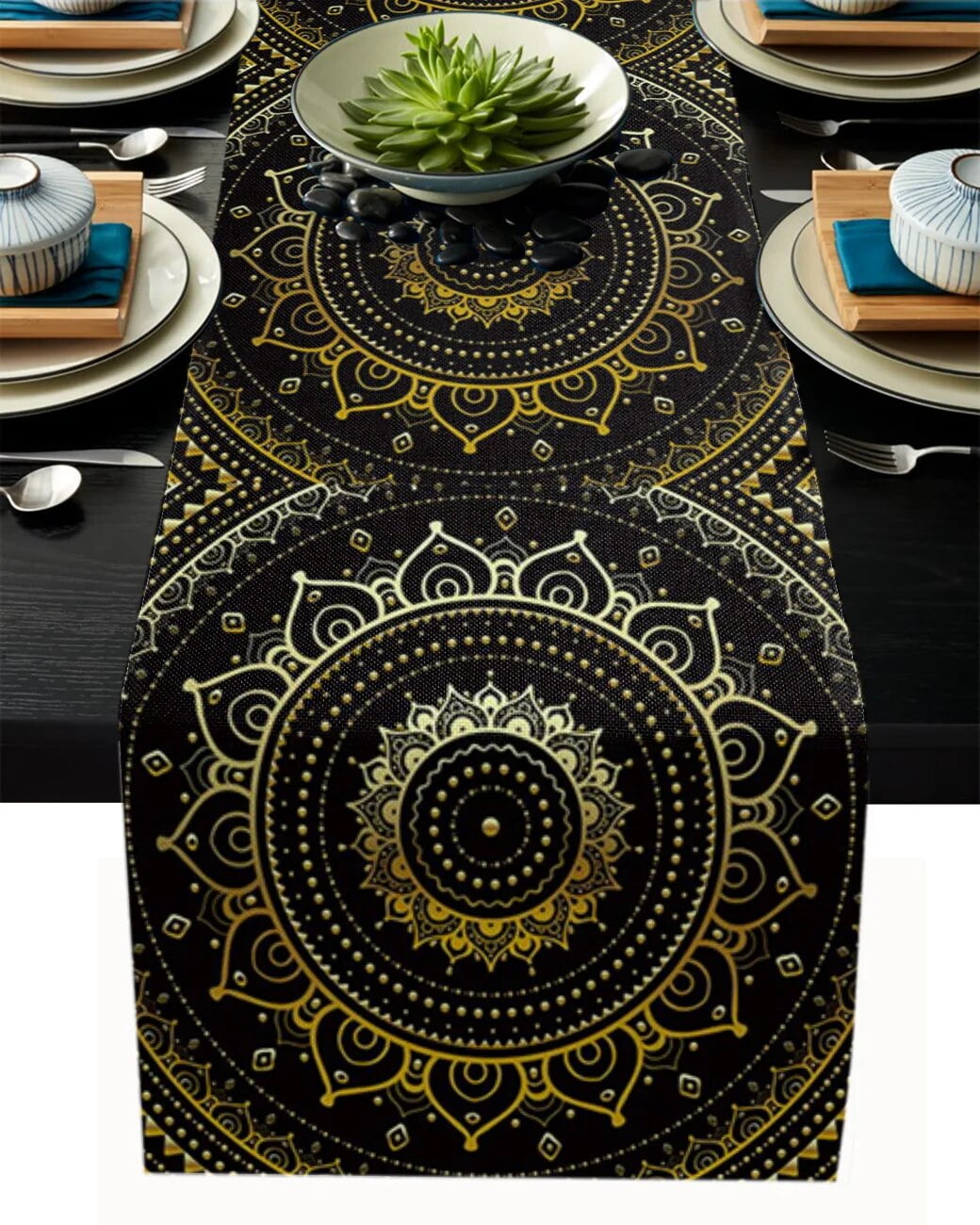 Circular Art Pattern Art Jintan Arena Table Runners Modern Kitchen r ...