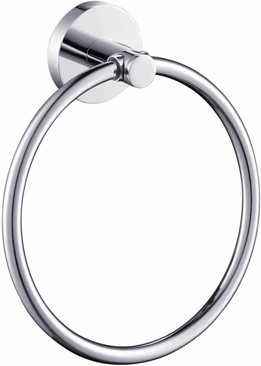 Circular Bath Hand Towel Ring, Modern Bathroom Towel Holder, Solid ...