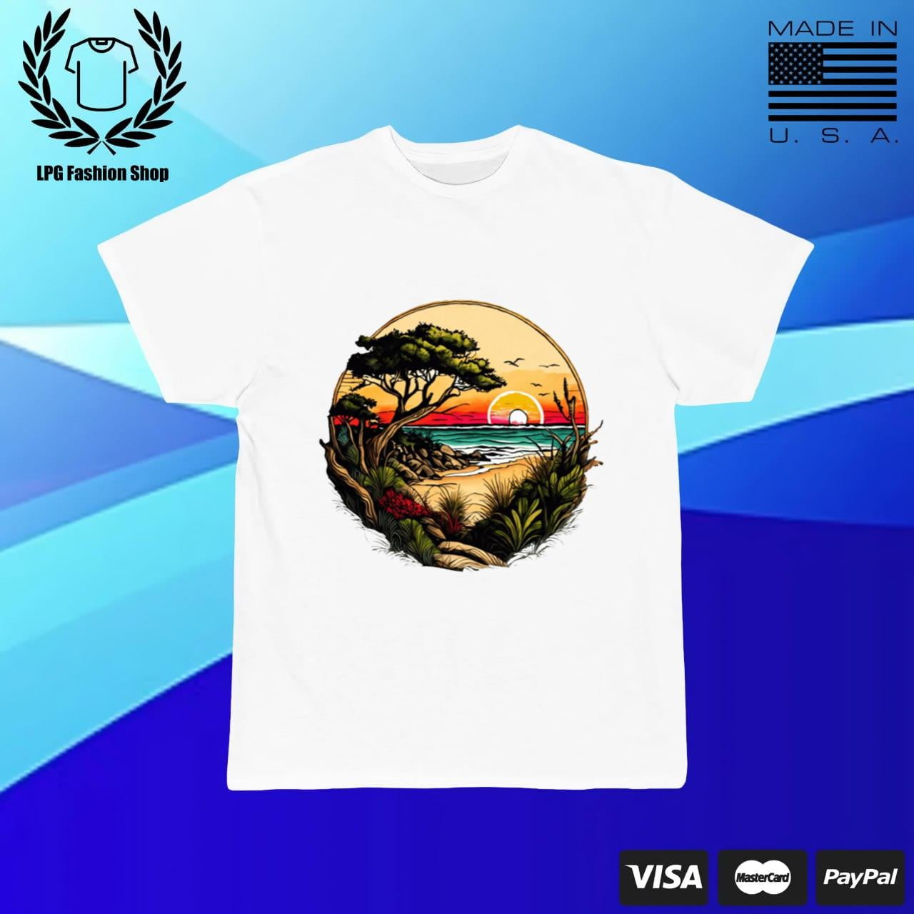 Circular Beach Scene Painting with Path to Ocean - Walmart.com