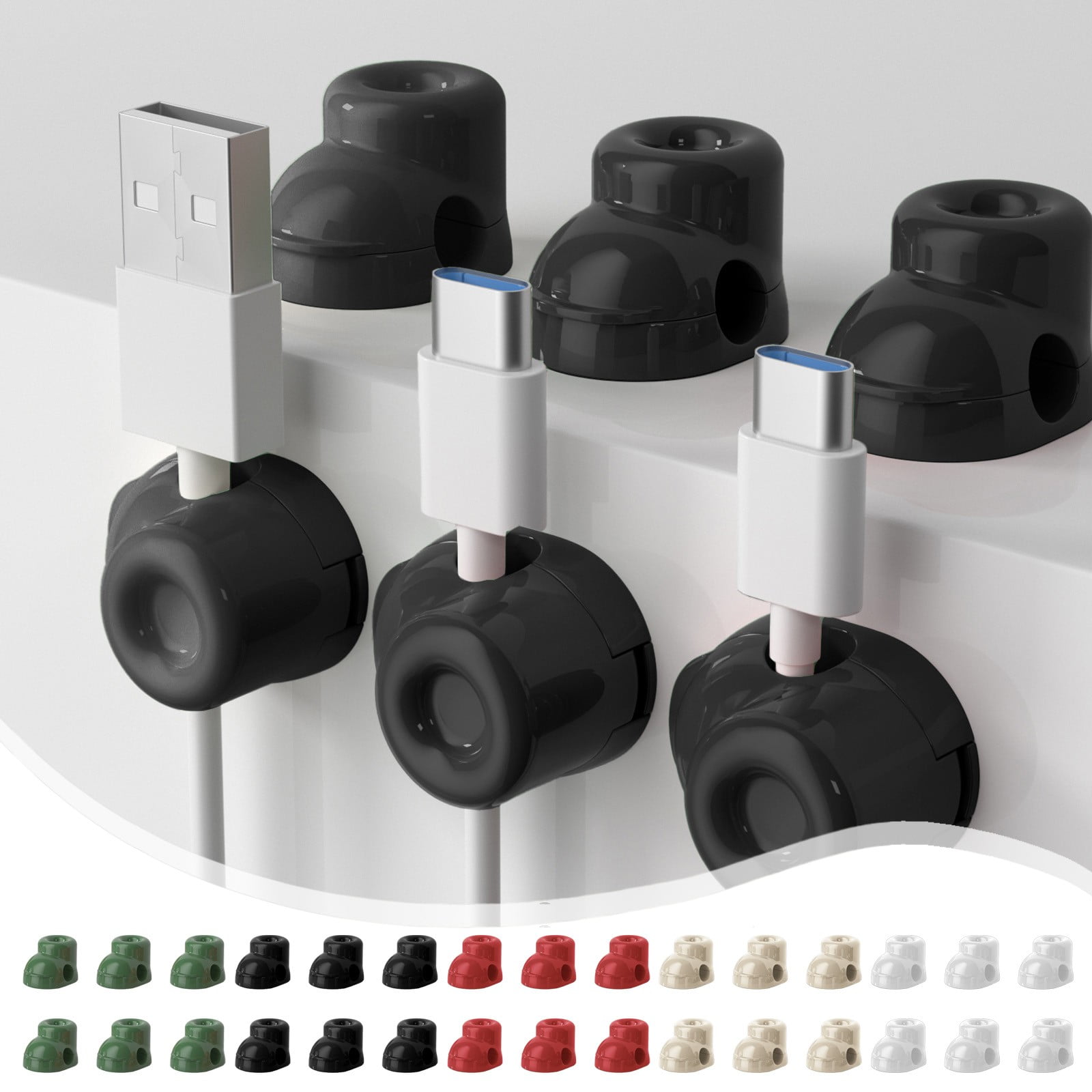 Circular Cable Organizer, Magnetic Cable Rack, Adjustable Buckle ...