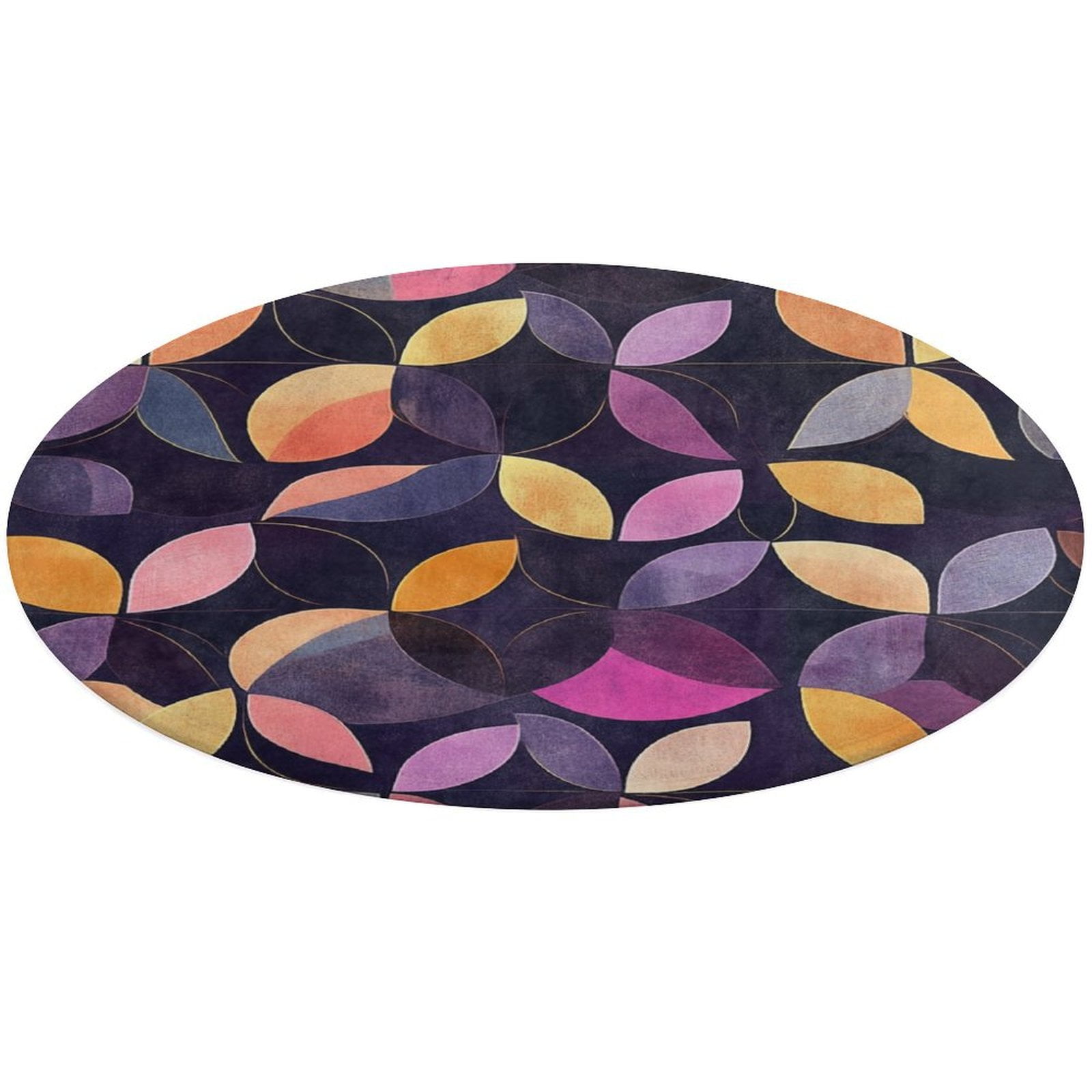 Circular Carpet Floor Mat Bohemian Color Living Room Sofa Room Bed Rug ...