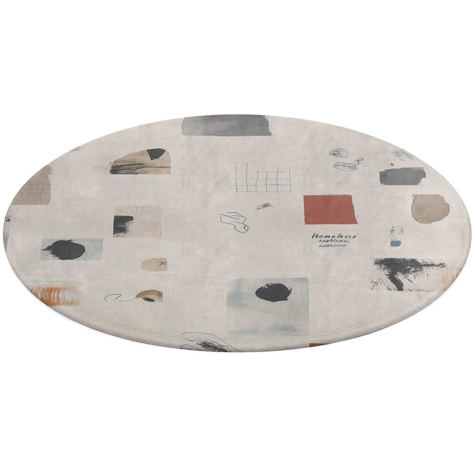 Circular Carpet Floor Mat Bohemian Color Living Room Sofa Room Bed Rug ...