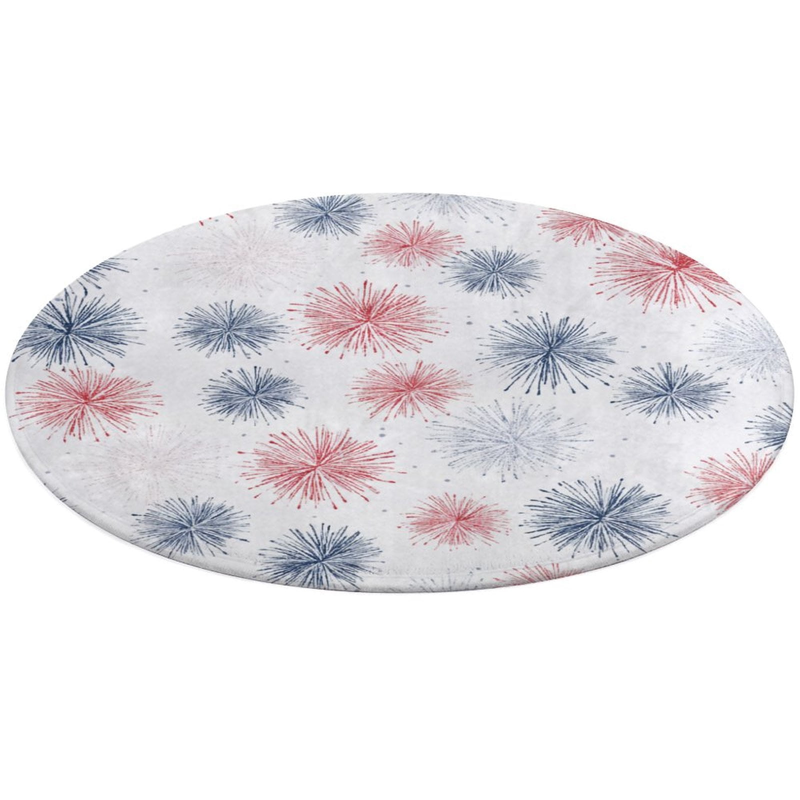 Circular Carpet Floor Mat Colorful Firework Burst Seamless Pattern ...