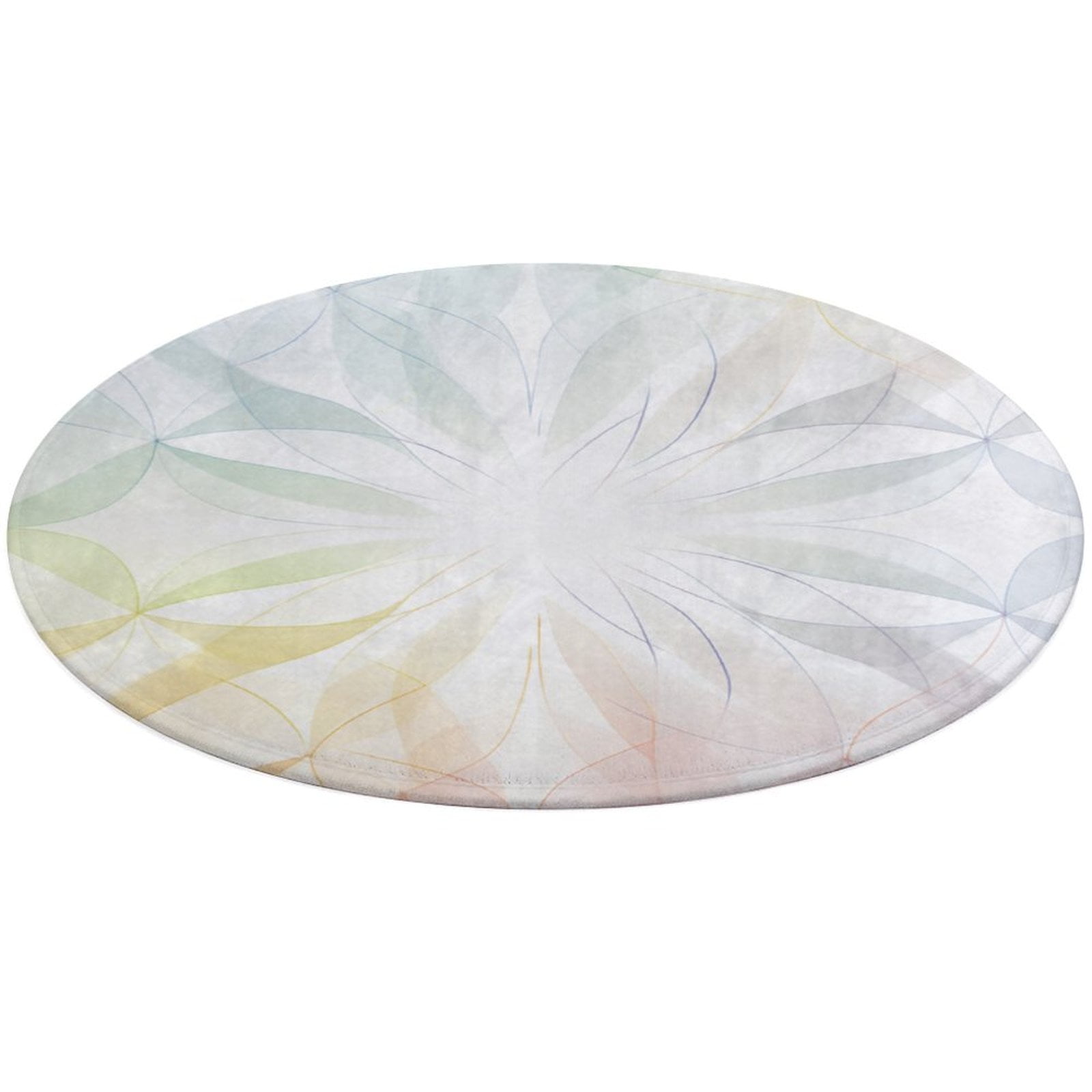 Circular Carpet Floor Mat Colorful Floral Bohemia Living Room Sofa Room ...