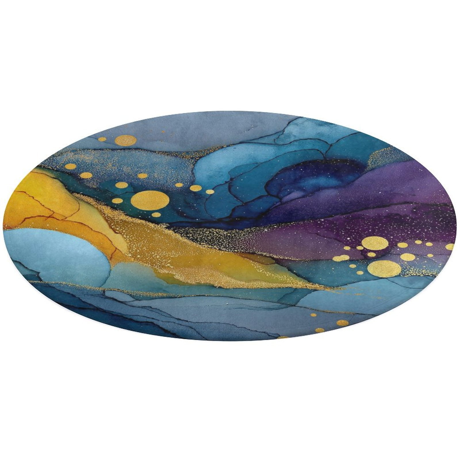 Circular Carpet Floor Mat Marble Texture Living Room Sofa Room Bed Rug ...