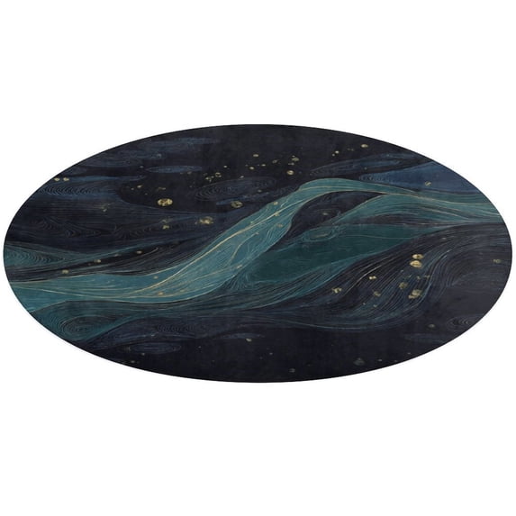 Circular Carpet Floor Mat Marble Texture Living Room Sofa Room Bed Rug ...