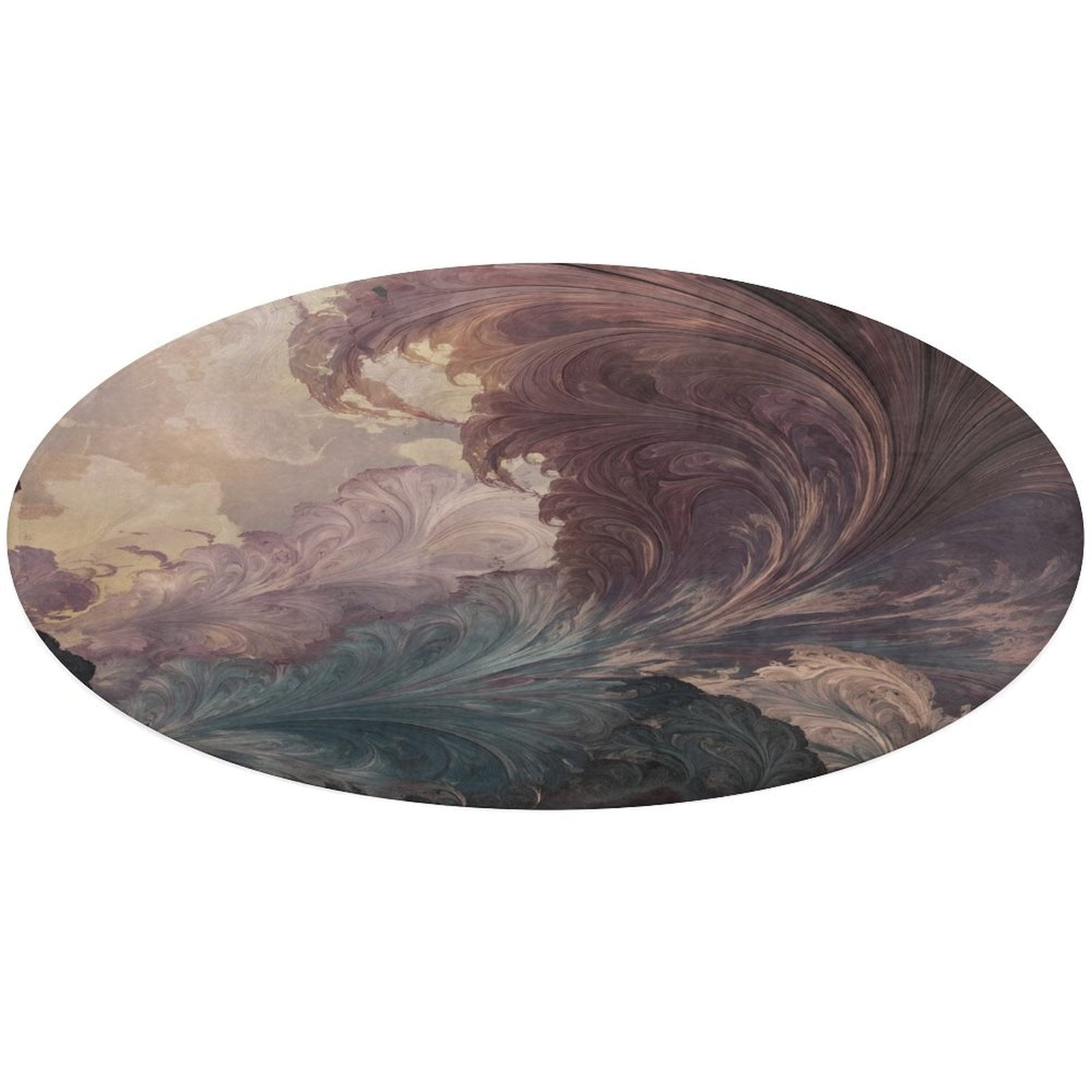 Circular Carpet Floor Mat Marble Texture Living Room Sofa Room Bed Rug ...