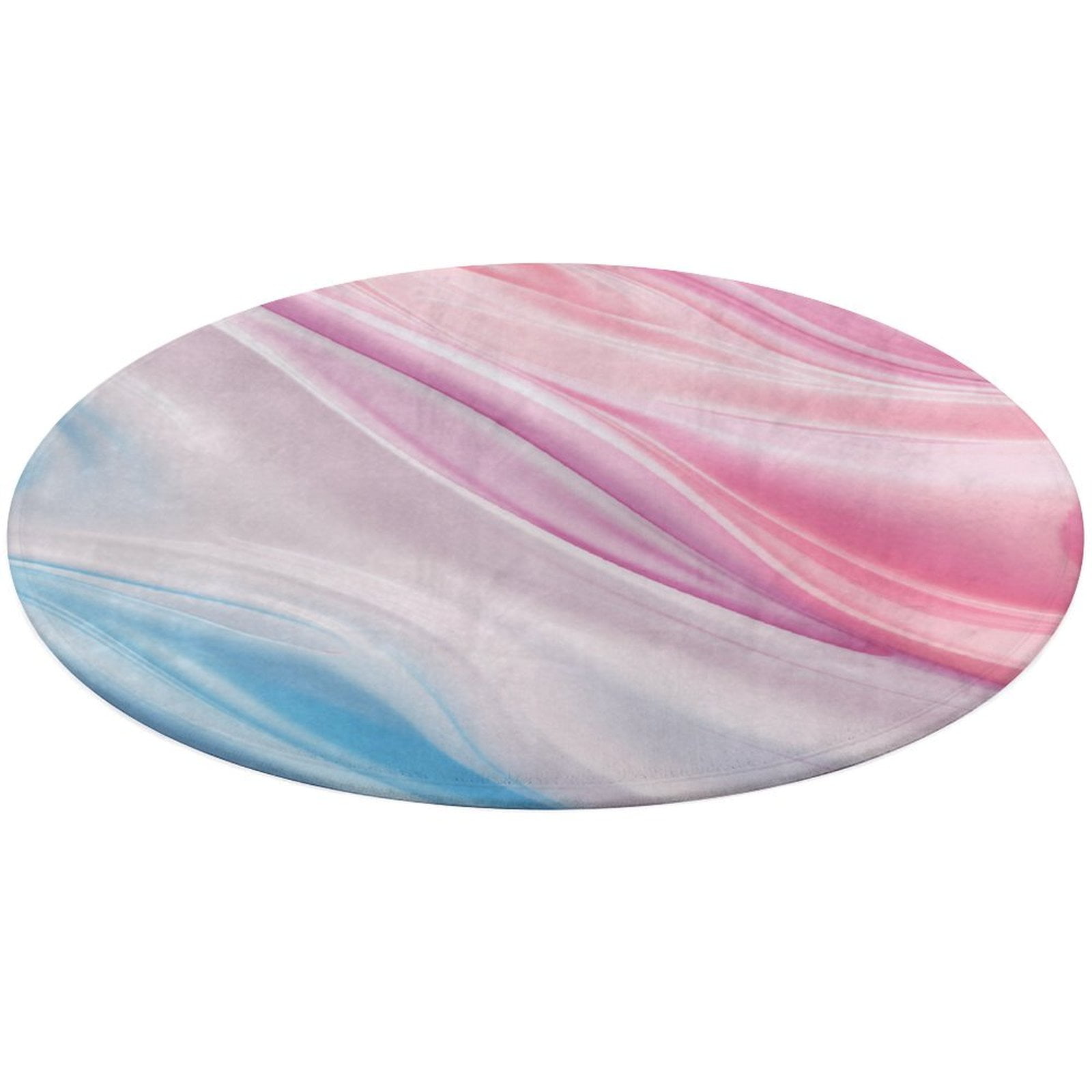 Circular Carpet Floor Mat Pink Marble Living Room Sofa Room Bed Rug ...