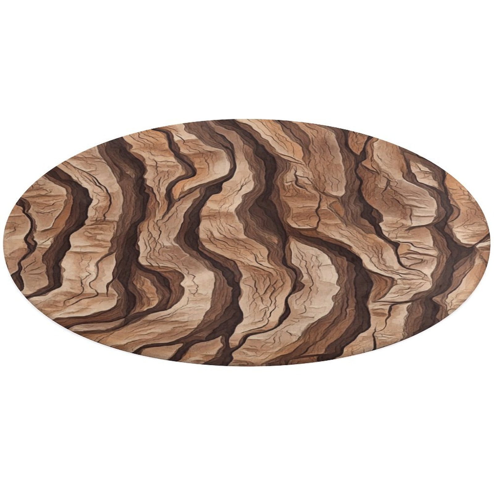Circular Carpet Floor Mat Wood Grain Texture Living Room Sofa Room Bed ...