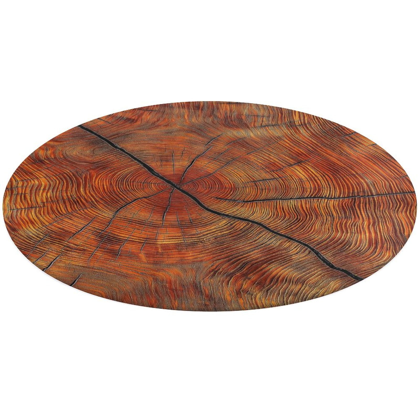 Circular Carpet Floor Mat Wood Grain Texture Living Room Sofa Room Bed ...