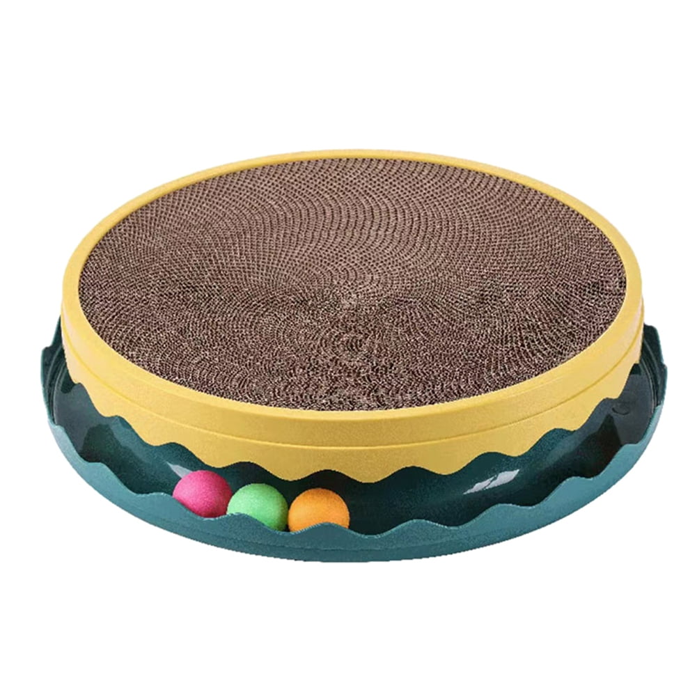 Circular Cat Scratching Board Encourages Cats to Actively Play and ...