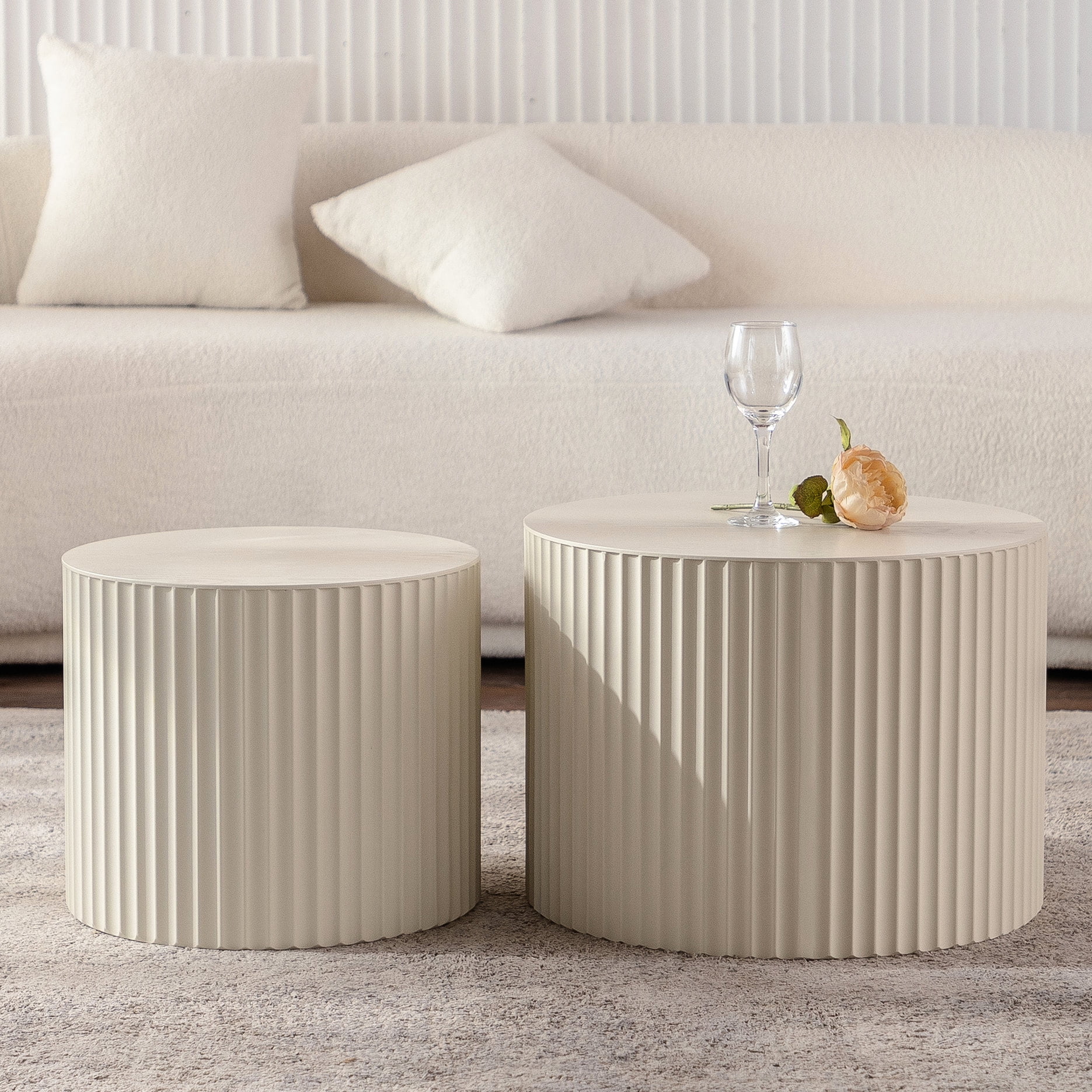 Circular Coffee Table for Living Room | Made of High - quality MDF ...