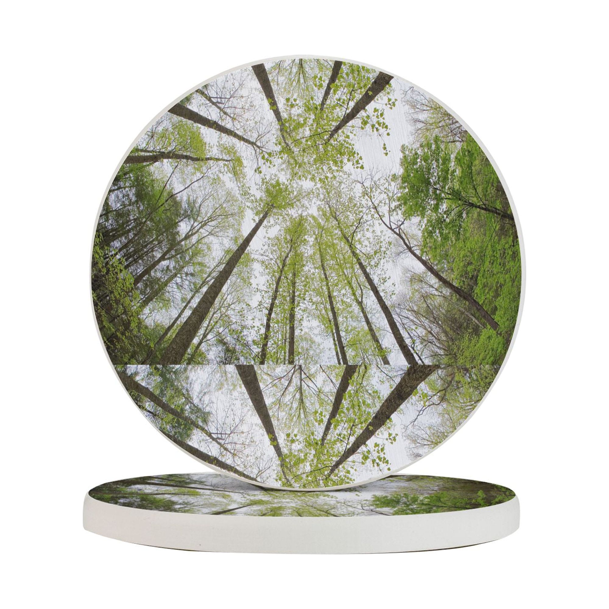 Circular Drink Coasters Set Beach Sand Shell Tropical Beautiful Home ...