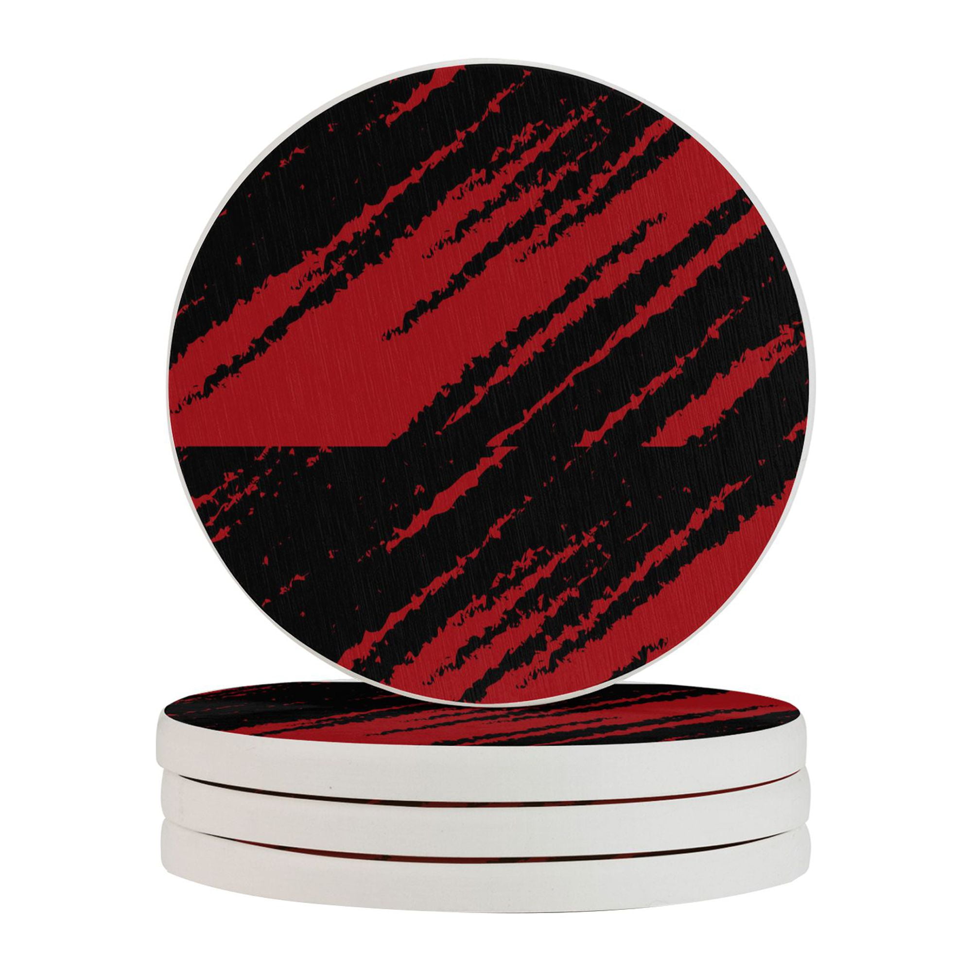Circular Drink Coasters Set Black_And_Red_Grunge_Background Beautiful ...