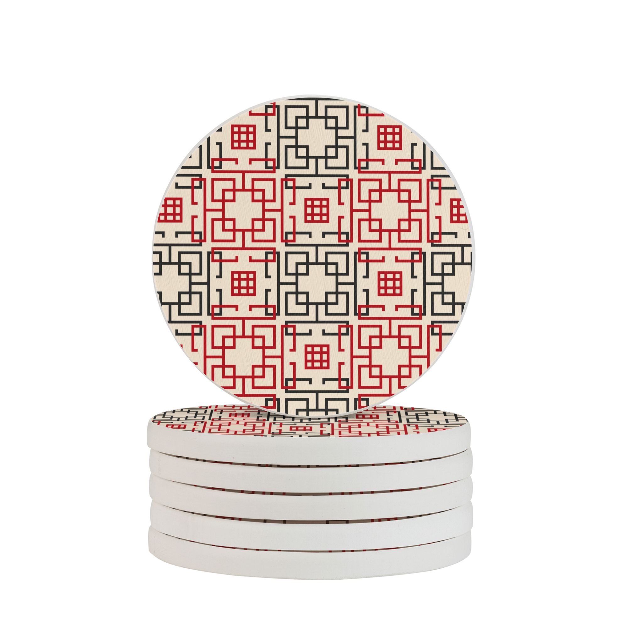 Circular Drink Coasters Set Chinese_Patterns Beautiful Home Decor ...