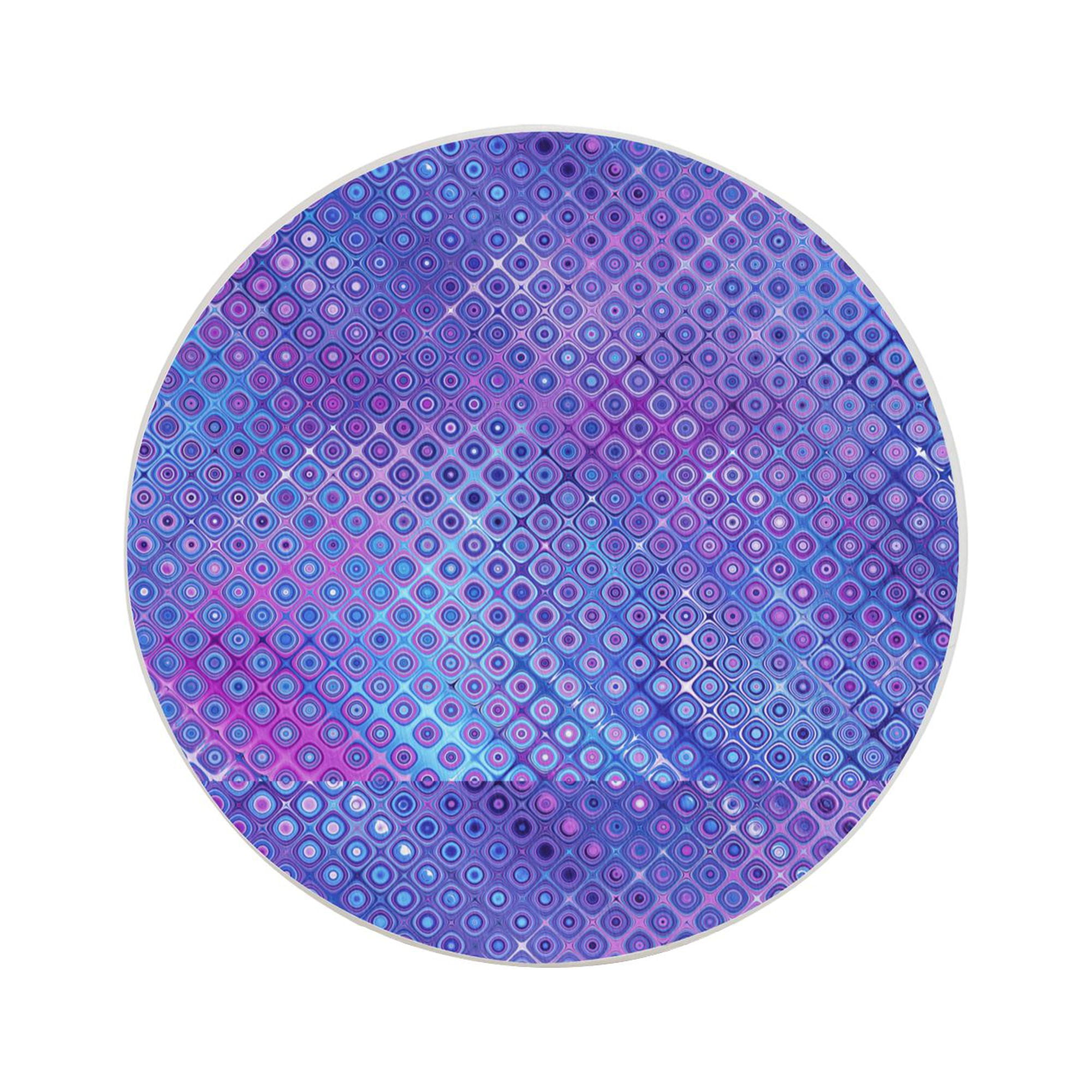 Circular Drink Coasters Set Colorful Abstract Background Beautiful Home ...