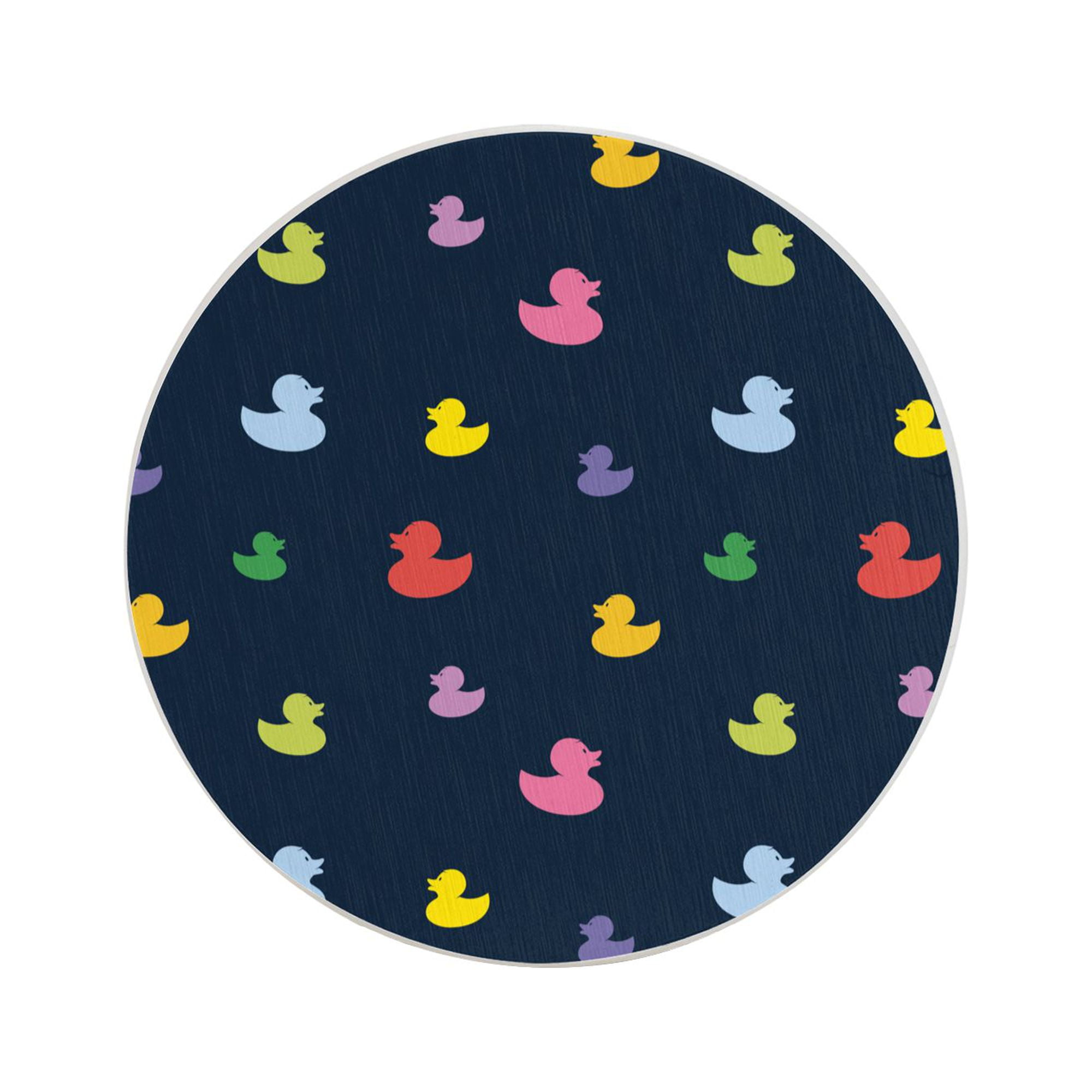 Circular Drink Coasters Set Colorful Ducks Beautiful Home Decor ...